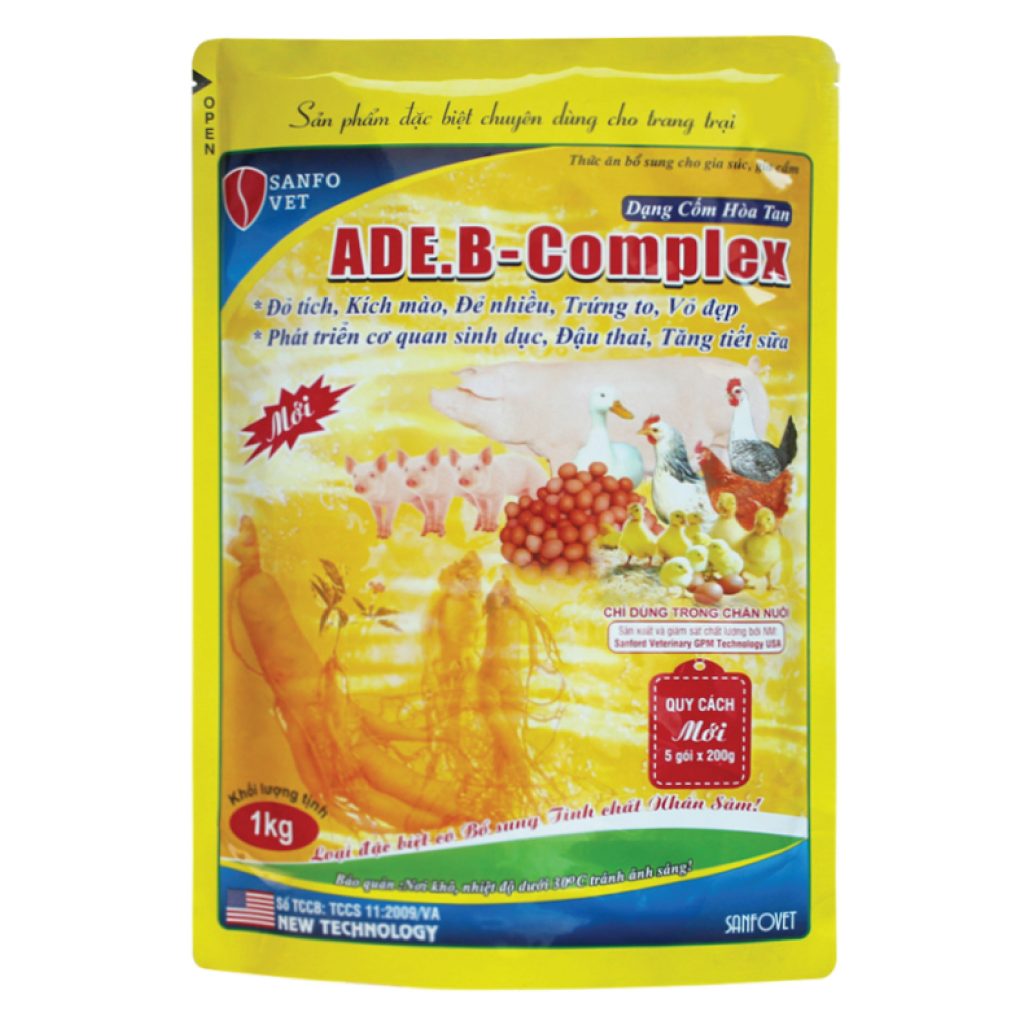 THUỐC THÚ Y ADE.B-COMPLEX - THUỐC THÚ Y TRANG TRẠI - TECHNOLOGY USA