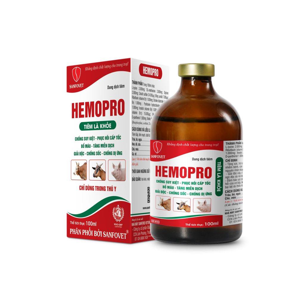 THUỐC THÚ Y HEMOPRO - THUỐC THÚ Y TRANG TRẠI - TECHNOLOGY USA