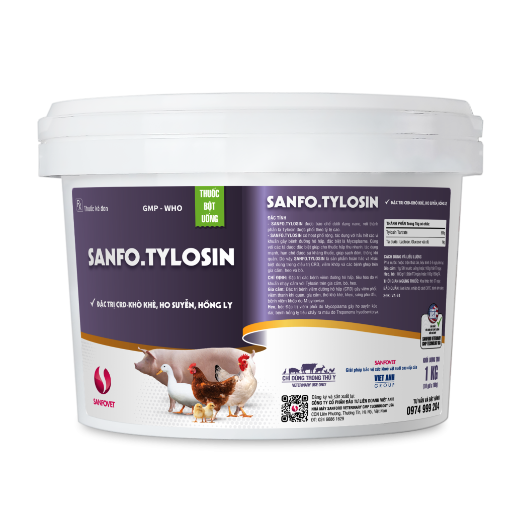 THUỐC THÚ Y SANFO.TYLOSIN - THUỐC THÚ Y TRANG TRẠI - TECHNOLOGY USA