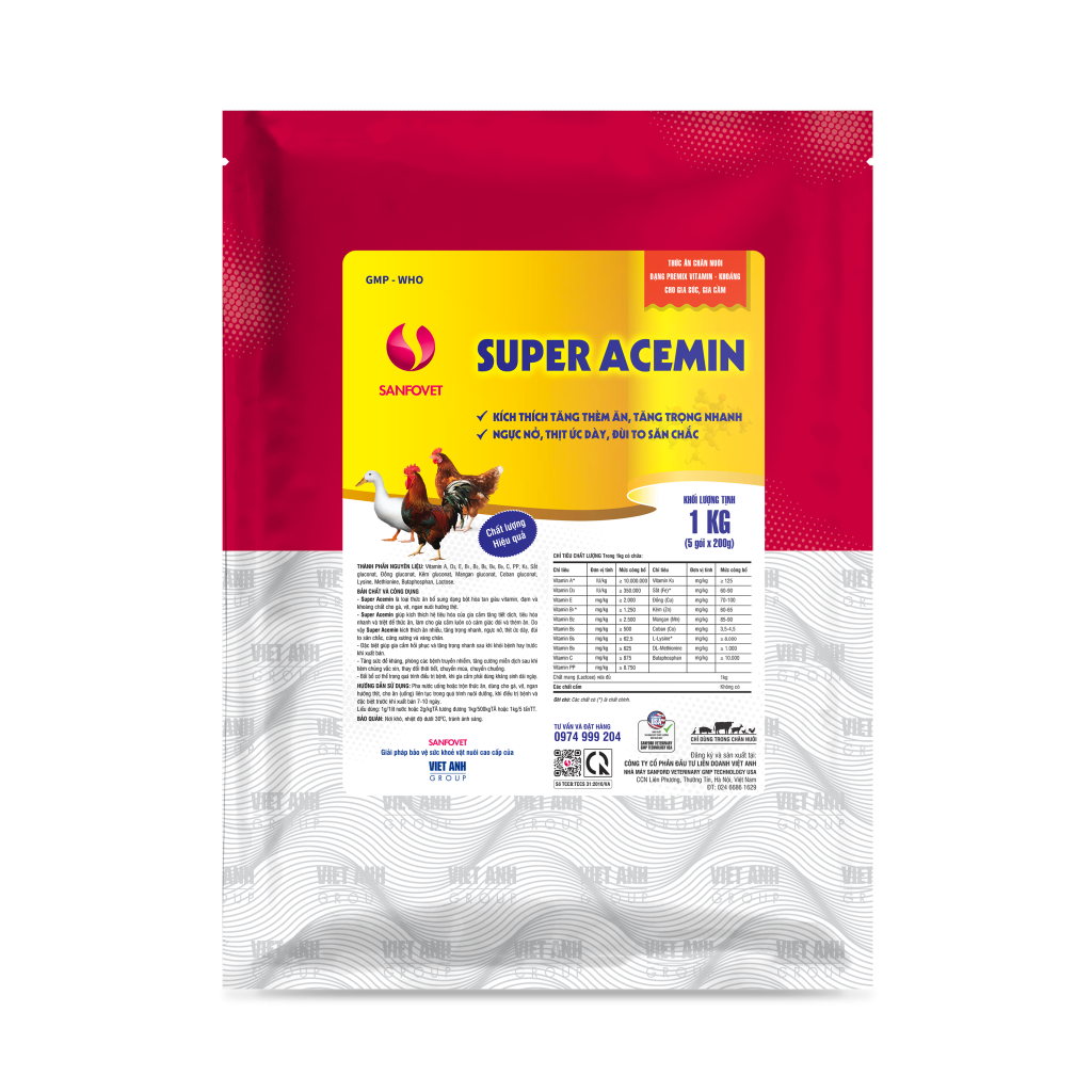 THUỐC THÚ Y SUPER ACEMIN - THUỐC THÚ Y TRANG TRẠI - TECHNOLOGY USA