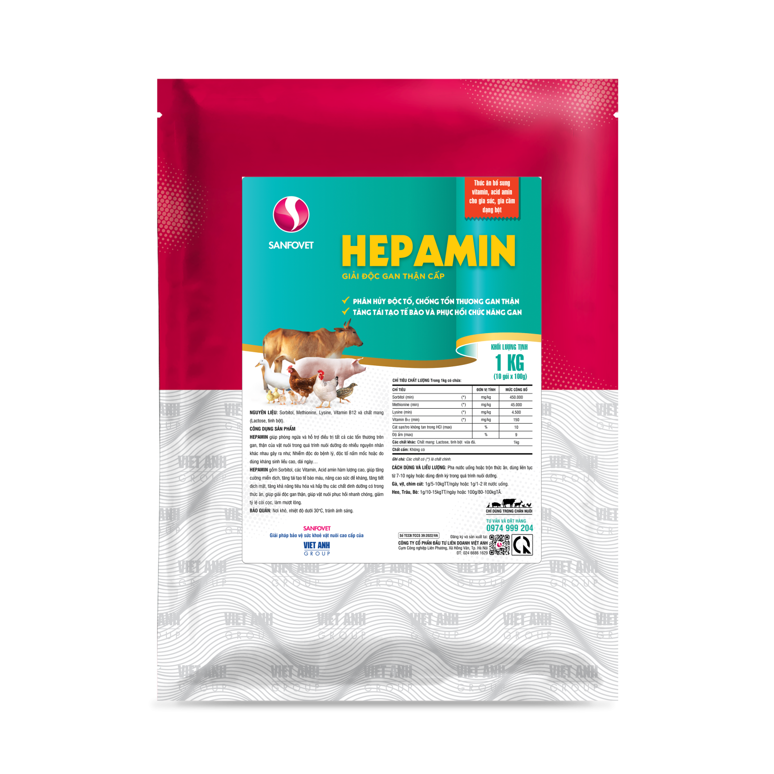 HEPAMIN - THUỐC THÚ Y TRANG TRẠI - TECHNOLOGY USA